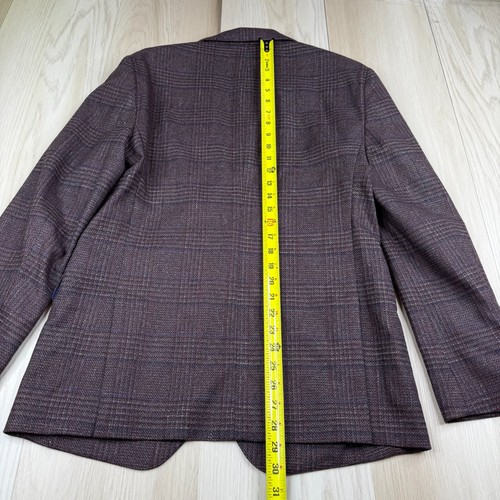Bonobos Mens Purple Plaid Unconstructed Italian Wool Slim Fit Blazer ...