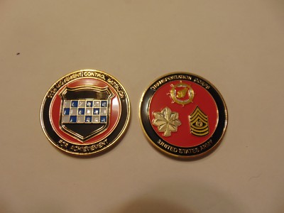 CHALLENGE COIN 313TH MOVEMENT CONTROL BATTALION TRANSPORTATION CORPS US ...