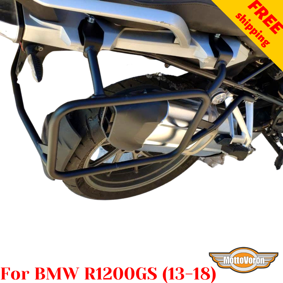 For BMW R1200GS Side carrier R 1200 GS Pannier rack for cases or bags ...