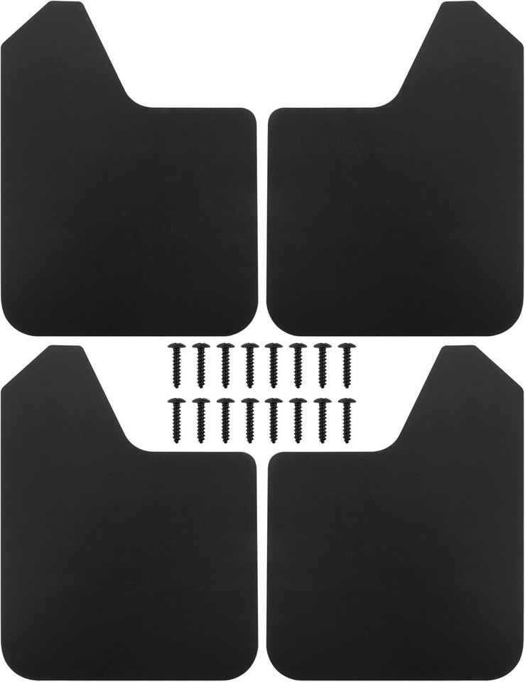 4X Black Universal Splash Guard Mud Flaps MudGuards For Car SUV Pickup ...