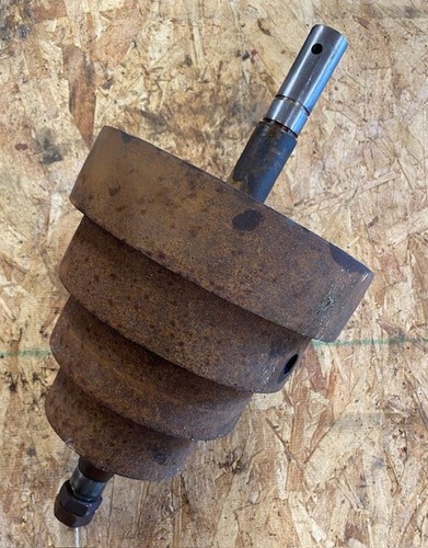 Large Antique Vintage Flat Belt Step Cone Pulley Hit & Miss Engine Line ...