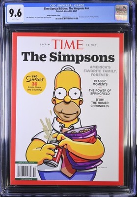 HOMER SIMPSON RARE VARIANT TIME COVER NEWSSTAND 2025 SP THE SIMPSONS ...