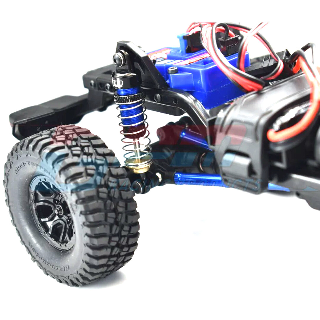 NEW GPM Alum 6061-T6 FR or RR Adj Spring Shock 52mm BK for TRX4M FREE ...