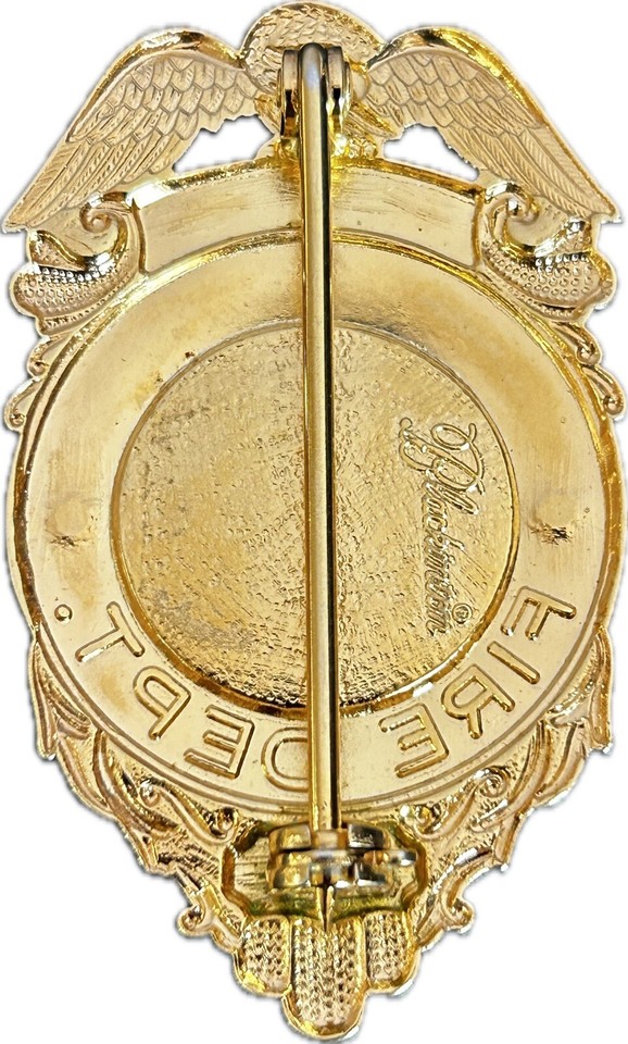 OBSOLETE BRIDGEPORT VOLUNTEER FIRE DEPT BADGE TEXAS NEW JERSEY ...