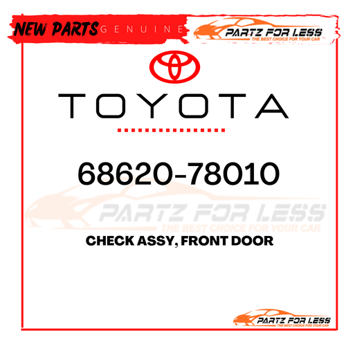 68620-78010 TOYOTA GENUINE CHECK ASSY, FRONT DOOR 6862078010 NEW OEM | eBay