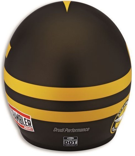 DUCATI Bell Scrambler Short Track Jethelm Helm Helmet braun gelb NEU ...