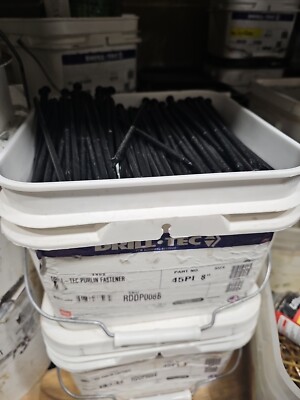 8" GAF Drill Tec Purlin Fasteners - 8 Inch Roofing Screws For ...