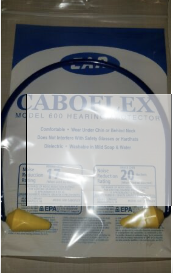 EAR Caboflex Model 600 One Size Blue/Yellow hearing Protector Earplugs ...