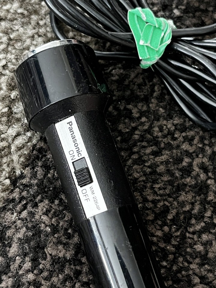Lot Panasonic WM-2264P & Sears Dynamic Microphone On/Off 5 Foot Cord ...