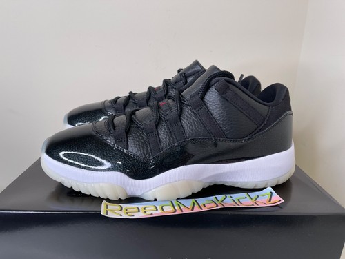 Nike Air Jordan 11 XI Retro Low 72-10 Black Gym Red 2022 Mens AV2187 ...