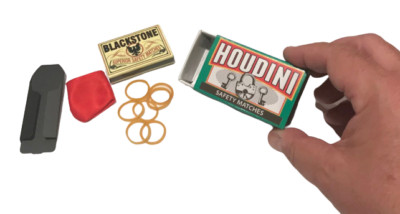 HOUDINI MATCH BOX MAGIC TRICK Appearing Coin In Boxes & Bag Pocket ...