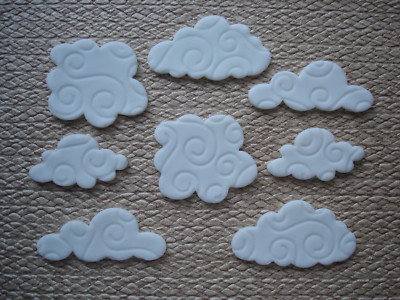 8 edible clouds for cake / cupcake decorations | eBay UK