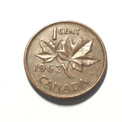 1963 CANADA ONE CENT COIN. K.G. | eBay