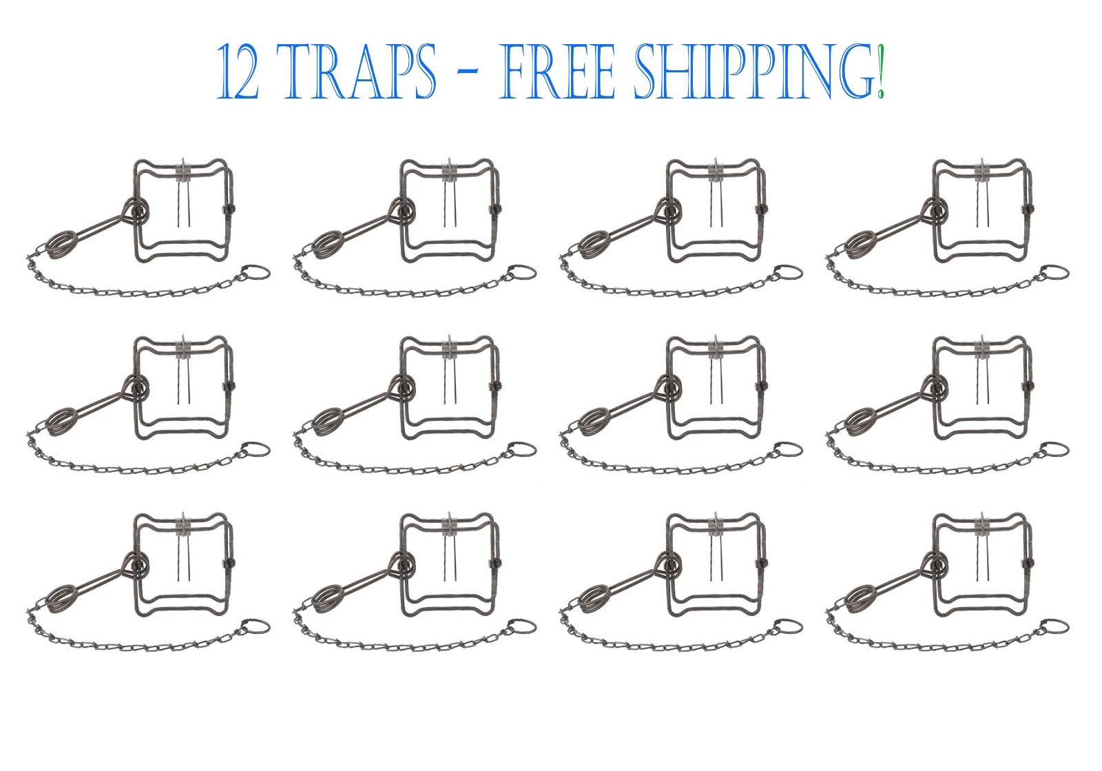 (12 Traps) DUKE 110 Body Grip Traps - #0400 - For Mink, Muskrat ...