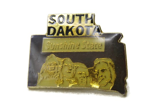 South Dakota Sunshine State Pin Mt. Rushmore Gold Tone | eBay