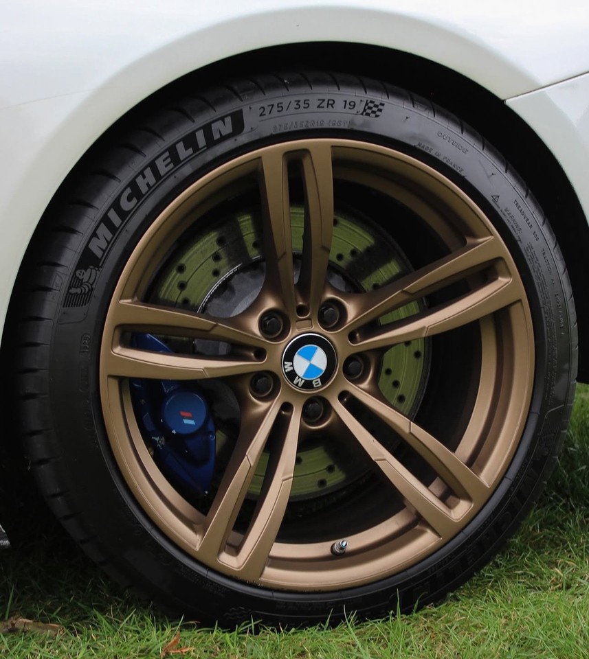 genuine bmw 437m 19” alloys bronze + tyres | eBay UK