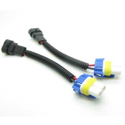 2 x 9006 Male to 9006 Female Socket Converter Cable Harness Connector ...