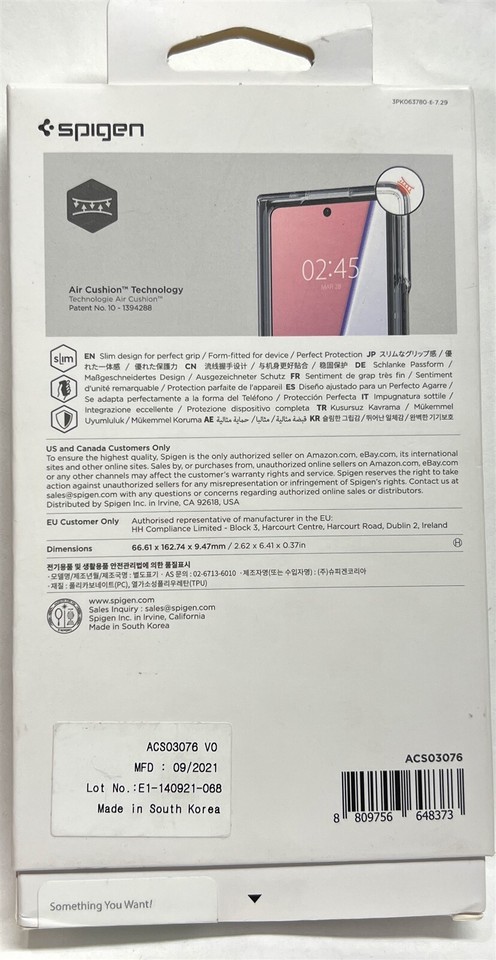 Spigen - Crystal Hybrid Hard Shell Case for Samsung Galaxy Z Fold3 5G ...
