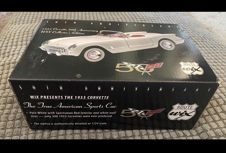 Wix 1953 Corvette 50th Anniversary 1:24 Collector's Edition Chevrolet ...