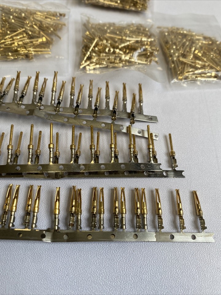 Crimp Pin Sockets Gold Plated/ Tube Socket Pins Large Lot | eBay