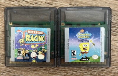 SPONGEBOB SQUAREPANTS LEGEND OF THE LOST SPATULA & Nicktoons Racing Gbc ...