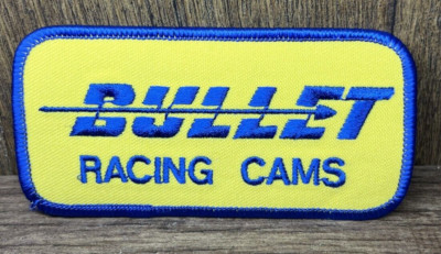 Bullet Racing Cams Patch 4" x 2" Embroidered Iron-On NEW | eBay