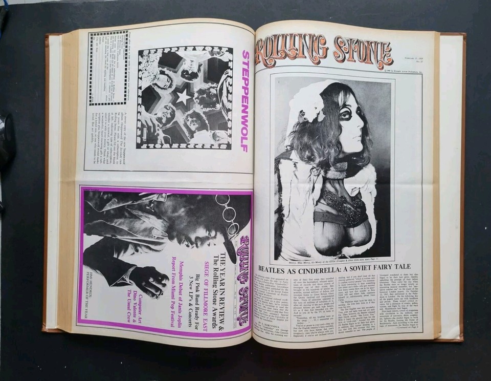 Rolling Stone Bound Volume 2 Issues 16-30 August 24 1968 - April 5 ...