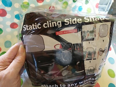 2pcs Car SUV Rear Side Window Sun Shade Static Cling Mesh Shield Screen ...