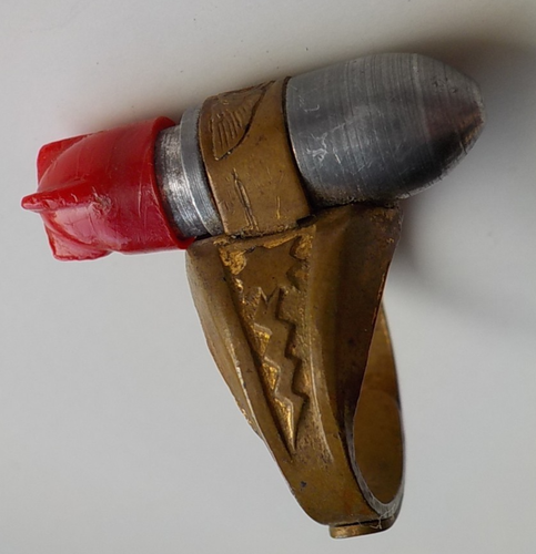 VINTAGE COMPLETE 1947 KIX CEREAL PREMIUM LONE RANGER ATOMIC BOMB RING ...