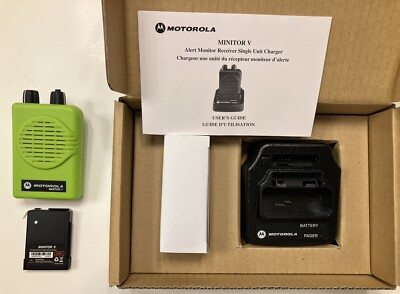 MOTOROLA MINITOR V (5) VHF HIGH BAND PAGERS 151-159 MHz APEX GREEN SV ...