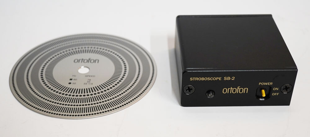 Ortofon SB-2 Stroboscope Strobe Disc with Measuring Light Brand New | eBay