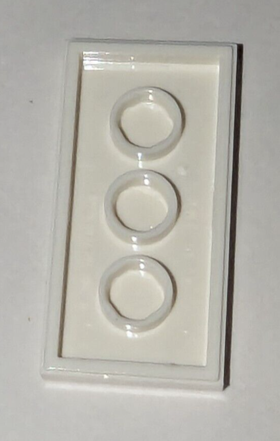LEGO WHITE 2X4 TILE FROG IN POND & BIRD PAINTING PATTERN PIECE PART ...