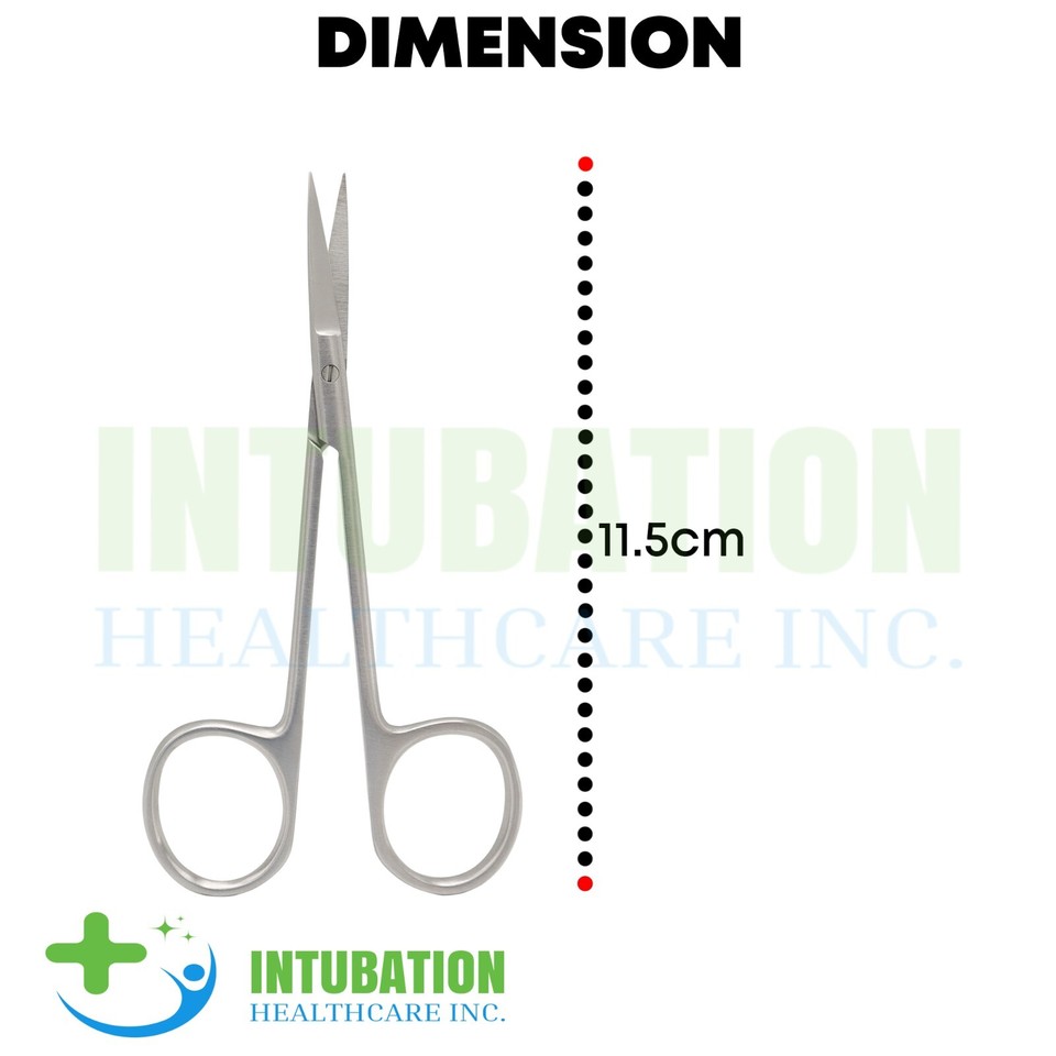 Eye Scissors Straight Blunt Blade Premium Surgical Ophthalmic Eye ...