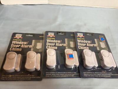 SET of 6 Bunker Hill Security Wireless Window Door Alarm Chime #F0 | eBay