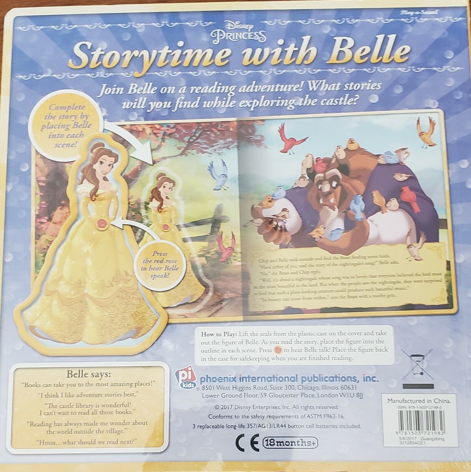 Disney Princess Storytime With Belle by Disney Hardcover Book | eBay