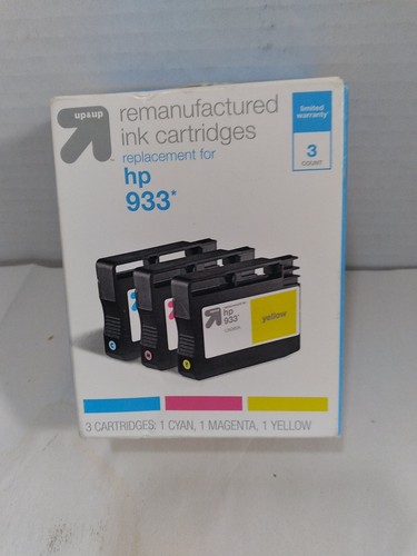 HP 933 Remanufactured 3 Color Ink Cartridges -Up&up- (Cyan/Magenta ...