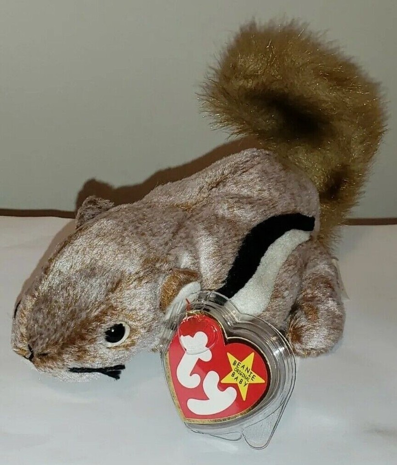Ty Beanie Baby - CHIPPER the Chipmunk 6.5" NEW MWMTs Plush Stuffed ...