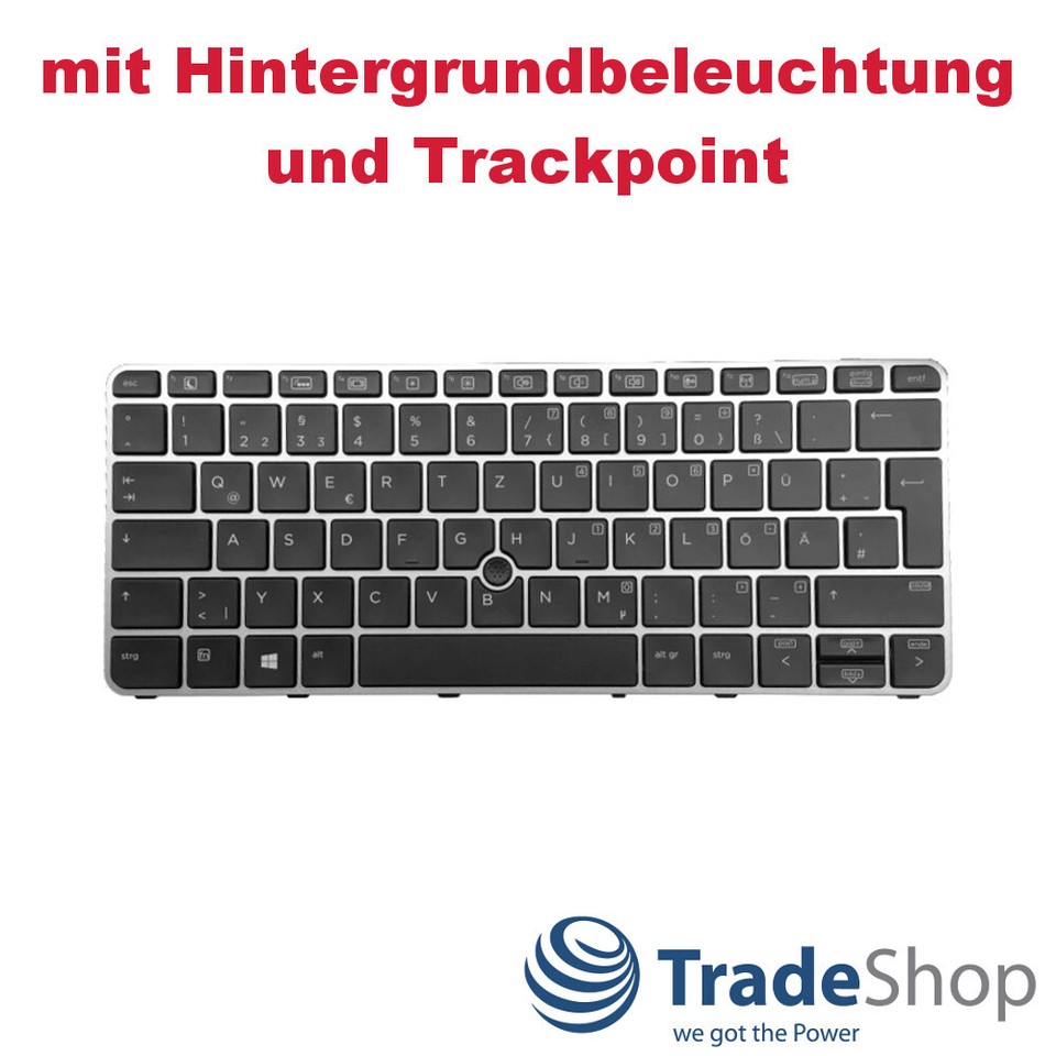 Original Tastatur QWERTZ DE für HP EliteBook 828 G3 mit Beleuchtung ...