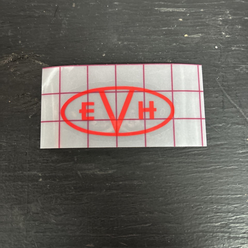 EVH Headstock Logo - Premium Vinyl Guitar Project Replacement Black ...