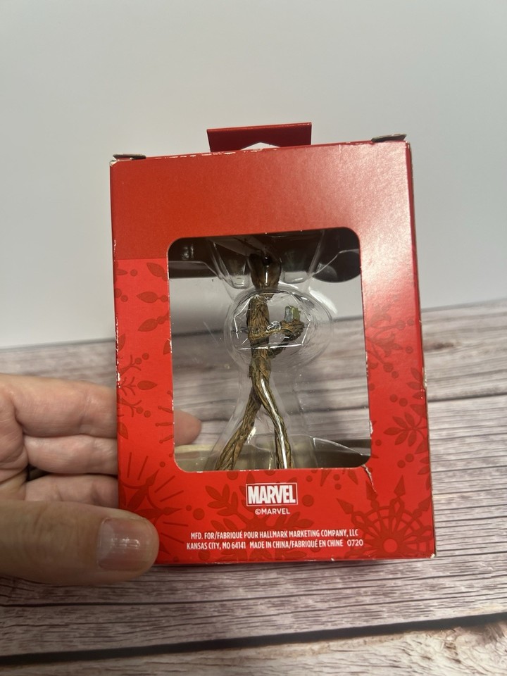 Hallmark Marvel Avengers Endgame Christmas Ornament - GROOT teen - Red ...