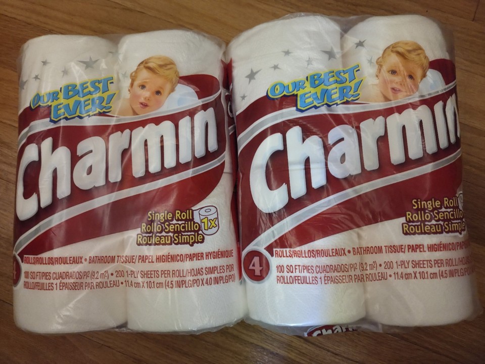 Charmin 4 Pack Of Single Roll Lot Of 2 Soft Tissue Toilet Paper USA ...
