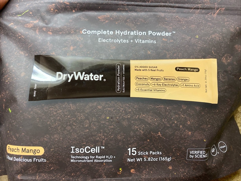 4 PACK Dry Water Electrolyte Hydration Powder *IsoCell Technology 60 ...