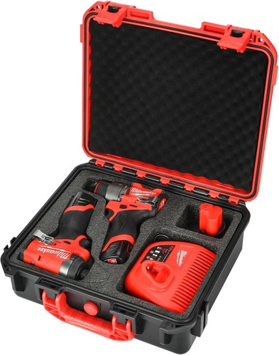 Case for Milwaukee M12 Impact Driver & Drill Set - Tool Box for ...