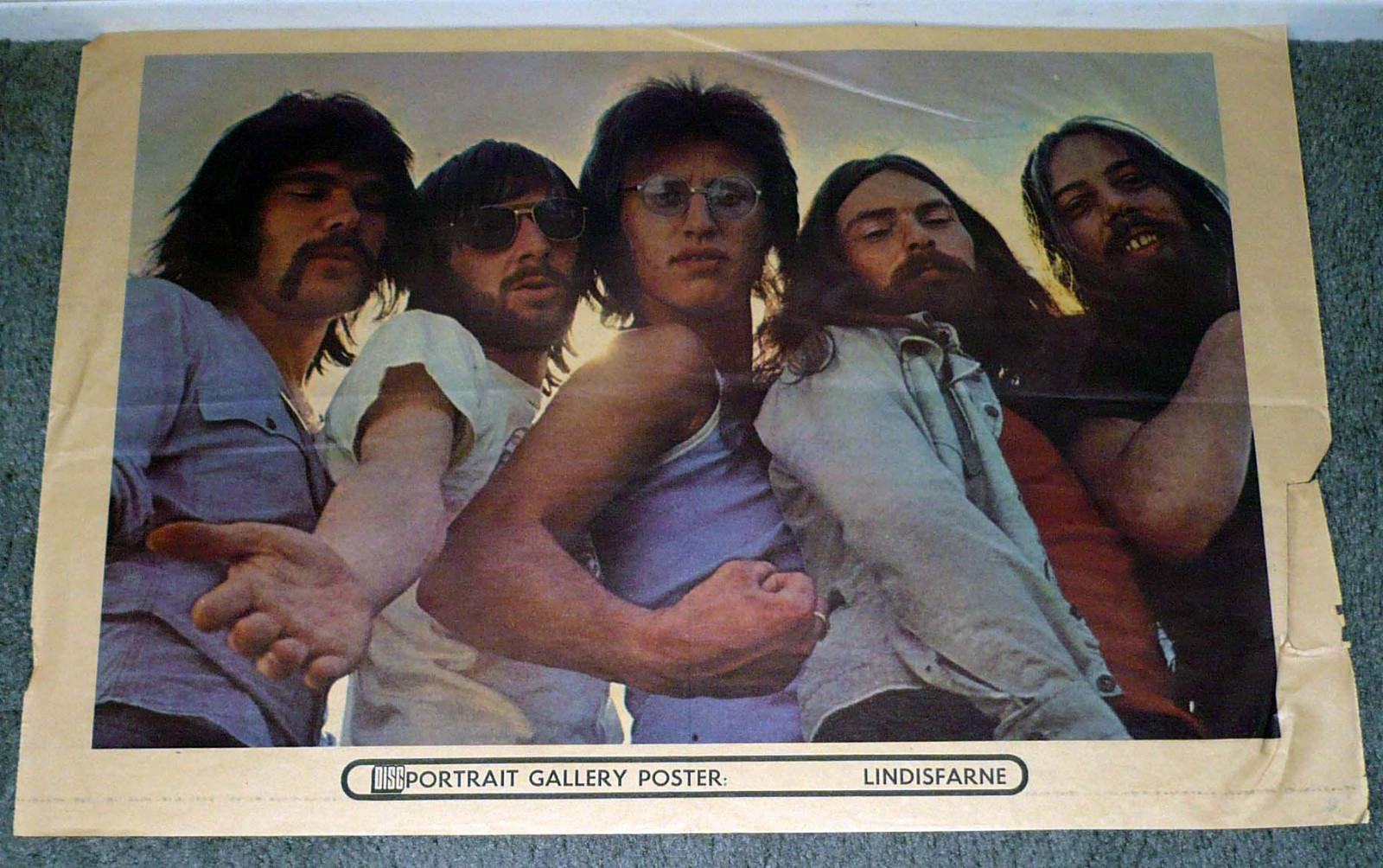 LINDISFARNE original 1972 promotional Disc Magazine poster ALAN HULL ...