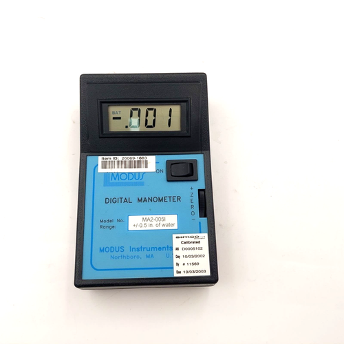 Modus Digital Manometer MA2-005I +-0.5 in/ of water | eBay