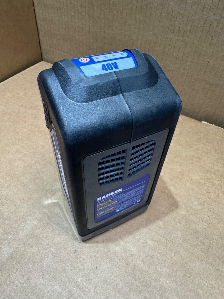 BADGER [WB40V2.0AHB] 4.0AH 40V BLUE RECHARGEABLE LI-ION BATTERY | eBay
