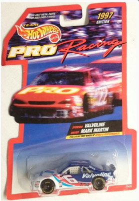 Hot Wheels Pro Racing 1997 MARK MARTIN #6 Valvoline Chevy 1/64 NASCAR ...