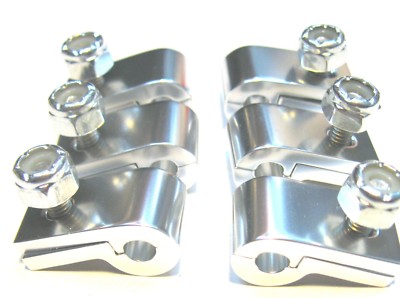 3/16" ID SimChrome Polished Silver Line Mounting P Clamp 6 per pk Brake ...