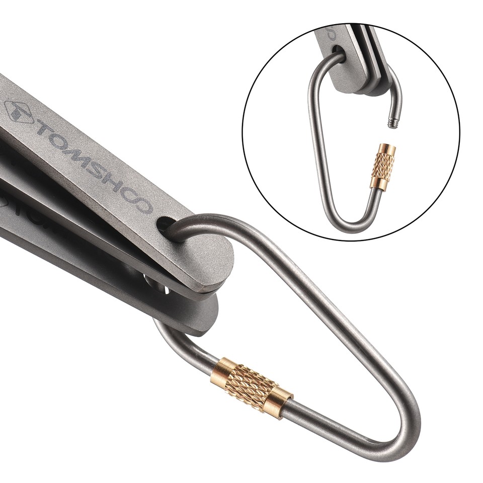 TOMSHOO Titanium 3 Piece Cutlery Set Lightweight Spoon Fork Cutter Q2C3 ...