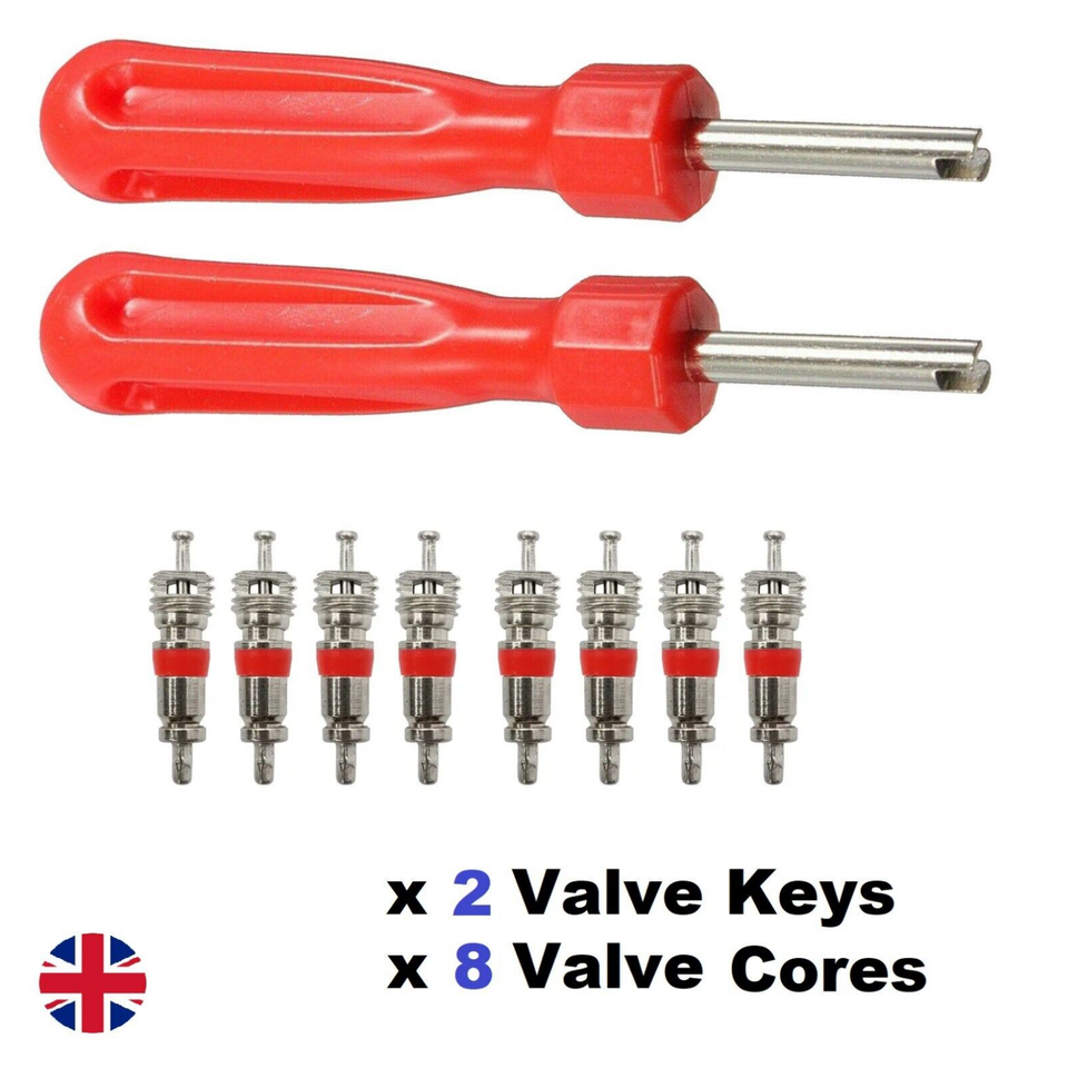 2x Valve Key Wheel Tyre Inner Tube Valve Remover Removal Tool New& 8 ...